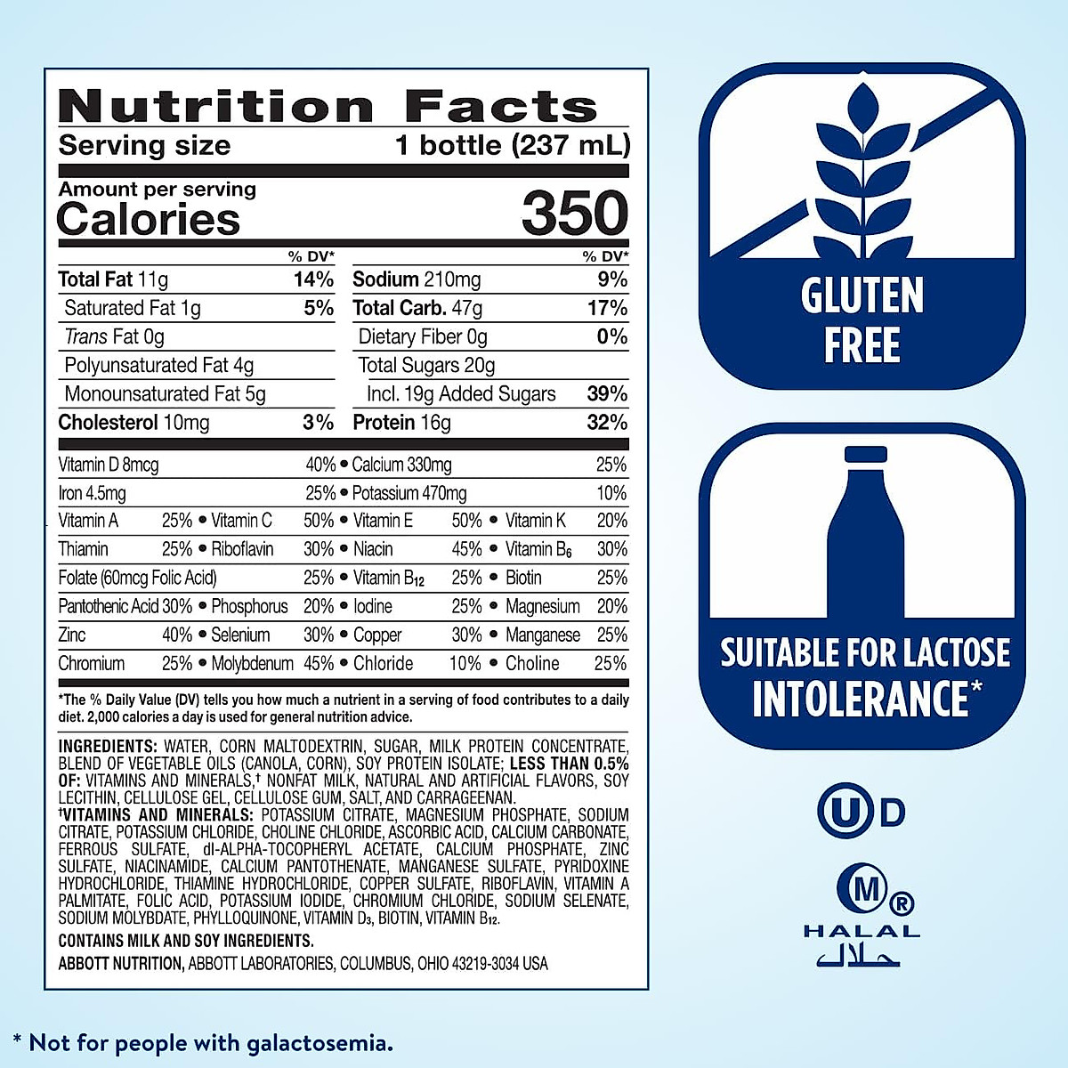 Ensure Plus Butter Pecan Nutrition Shake, Meal Replacement Shake, 24 Pack