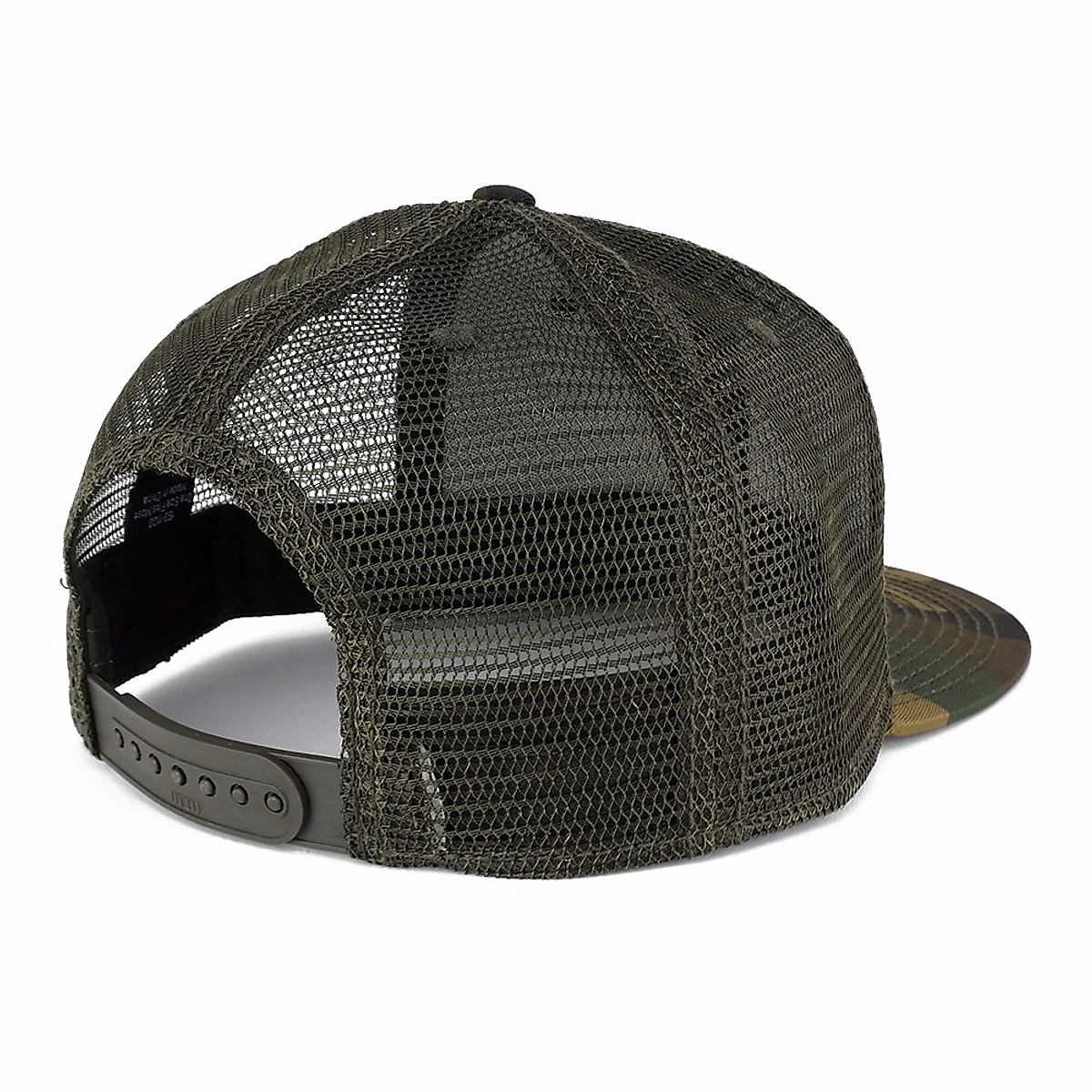 Armycrew Oversize XXL New Florida State Flag Patch Camo Mesh Snapback Cap - Camo Olive