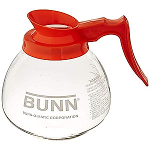 BUNN Coffee Pot Decanter/Carafe, 2 Black Regular and 1 Orange Decaf, 12 Cup Capacity, Set of 3, Original Version