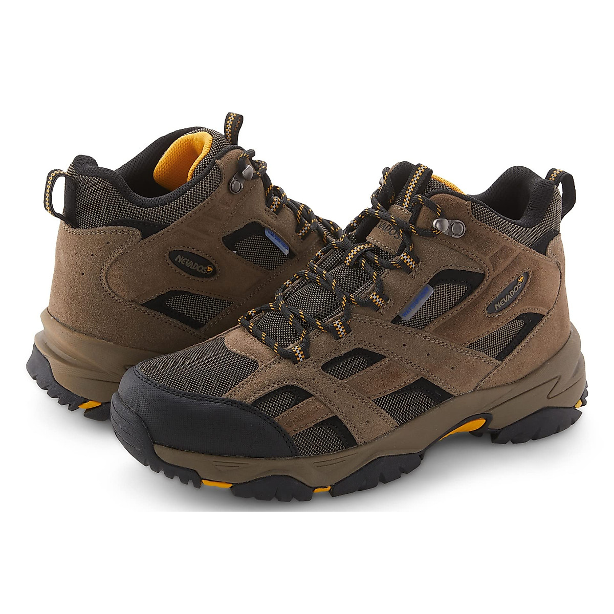 Nevados XP Men's Boomerang II Mid Waterproof Hiking Boots | Flexible & Lightweight for Trail, Walking, Summer Outdoors | Comfortable w/Memory Foam | Rugged Carbon Rubber Sole