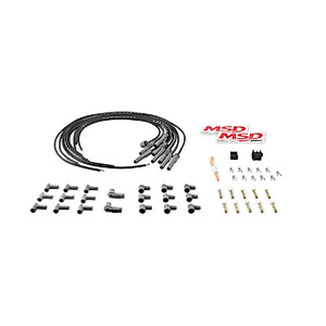 MSD 31193 Black 8.5mm Super Conductor Spark Plug Wire Set