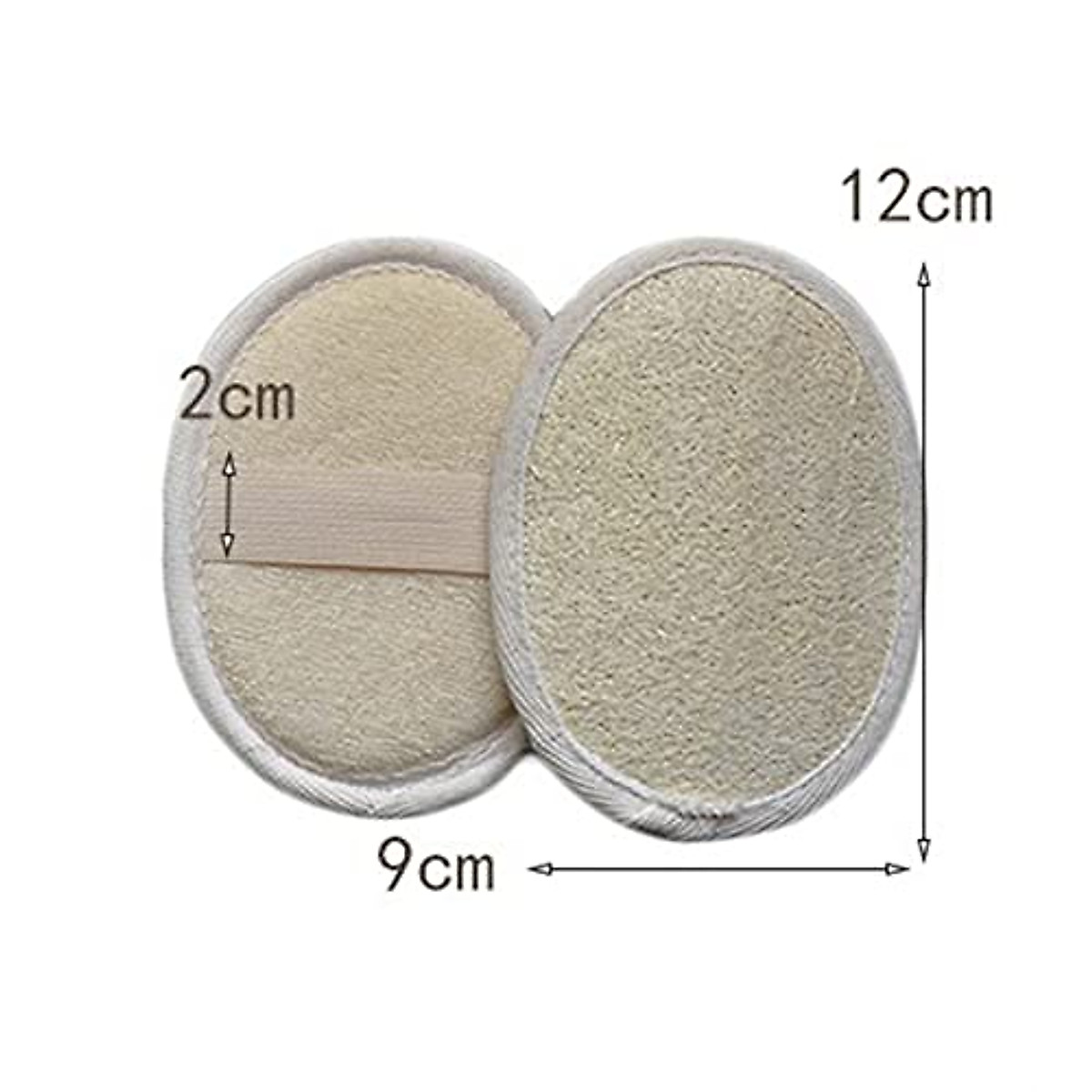 INGVY Dry Brushing Body Brush Natural Loofah Body Scrubber Bath Exfoliating Sponge Soft Shower Brushes Clearner Pad Exfoliator Shower Puff Body Skin Care Tool