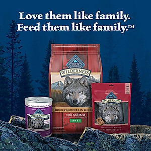 Blue Buffalo Wilderness Trail Treats Wild Bites Dog Treats, Grain-Free and High-Protein Soft-Moist Dog Treats Made with Natural Ingredients, Chicken Recipe, 4-oz. Bag