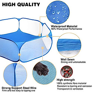 Casifor Guinea Pig Cage Rabbit Cage Indoor with Mat Playpen Perfect Size for Small Animal Pet Play Pen Easy to Clean Exercise Yard Fence Portable Tent for Hamsters, Chinchillas, Hedgehog, Puppy, Cats