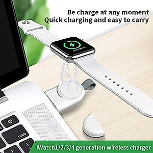 Charger for Apple Watch, Travel Car Charger, Portable USB Wireless Magnetic Fast Charging Compatible with for Apple Watch Series SE 8 7 6 5 4 3 2