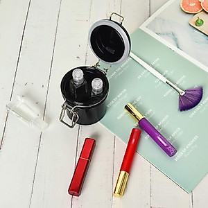 Vumdua Eyelash Glue Storage Tank, Activated Carbon Sealed Leak-proof Jar Container for Lash Extension Extension, Grafting Eyelash Supplies