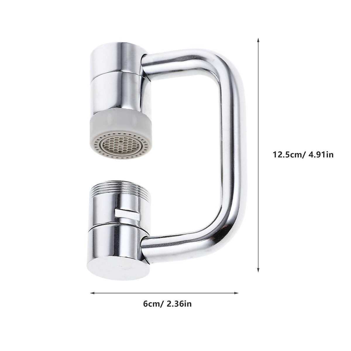 DOITOOL 1080° Swivel Faucet Extender for Bathroom Sink, 2 Water Outlet Modes 1080° Rotatable Faucet Aerator 360° Swivel Faucet Attachment Kitchen Bathroom Faucet Extender Rotating Tap Aerator