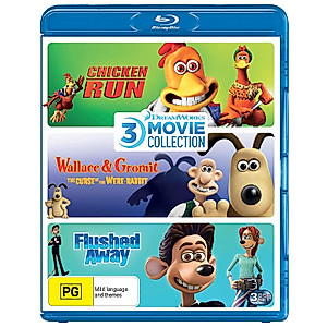 Chicken Run / Wallace & Gromit: The Curse of the Were-Rabbit / Flushed Away (3 Film Collection)
