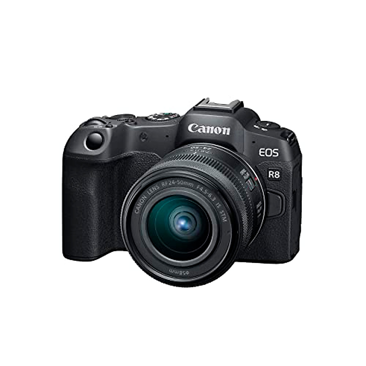 Canon EOS R8 Full-Frame Mirrorless Camera w/RF24-50mm F4.5-6.3 is STM Lens, 24.2 MP, 4K Video, DIGIC X Image Processor, Subject Detection & Tracking, Compact, Smartphone Connection, Content Creator