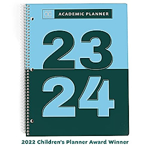 Order Out Of Chaos 2023-2024 Academic Planner, Daily, Weekly & Monthly Time Management School Agenda, Size 8.5x11 (July 2023-June 2024),Blue/Teal