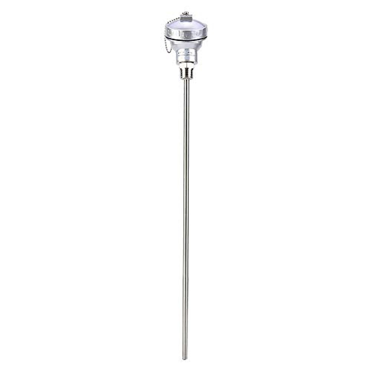 1/2" NPT Thread Thermocouple Terminal Head RTD PT100 Stainless Steel Temperature Sensor Probe (400mm)