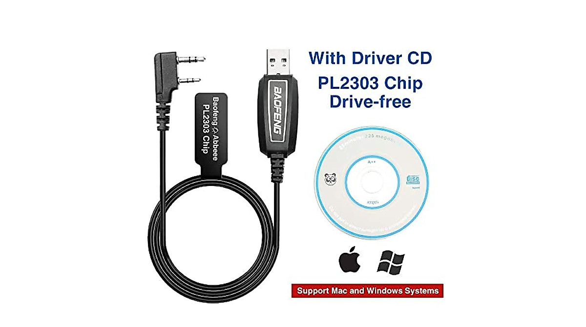 Baofeng USB Programming Cable PL2303 Support Chirp UV-5R, BF-888S