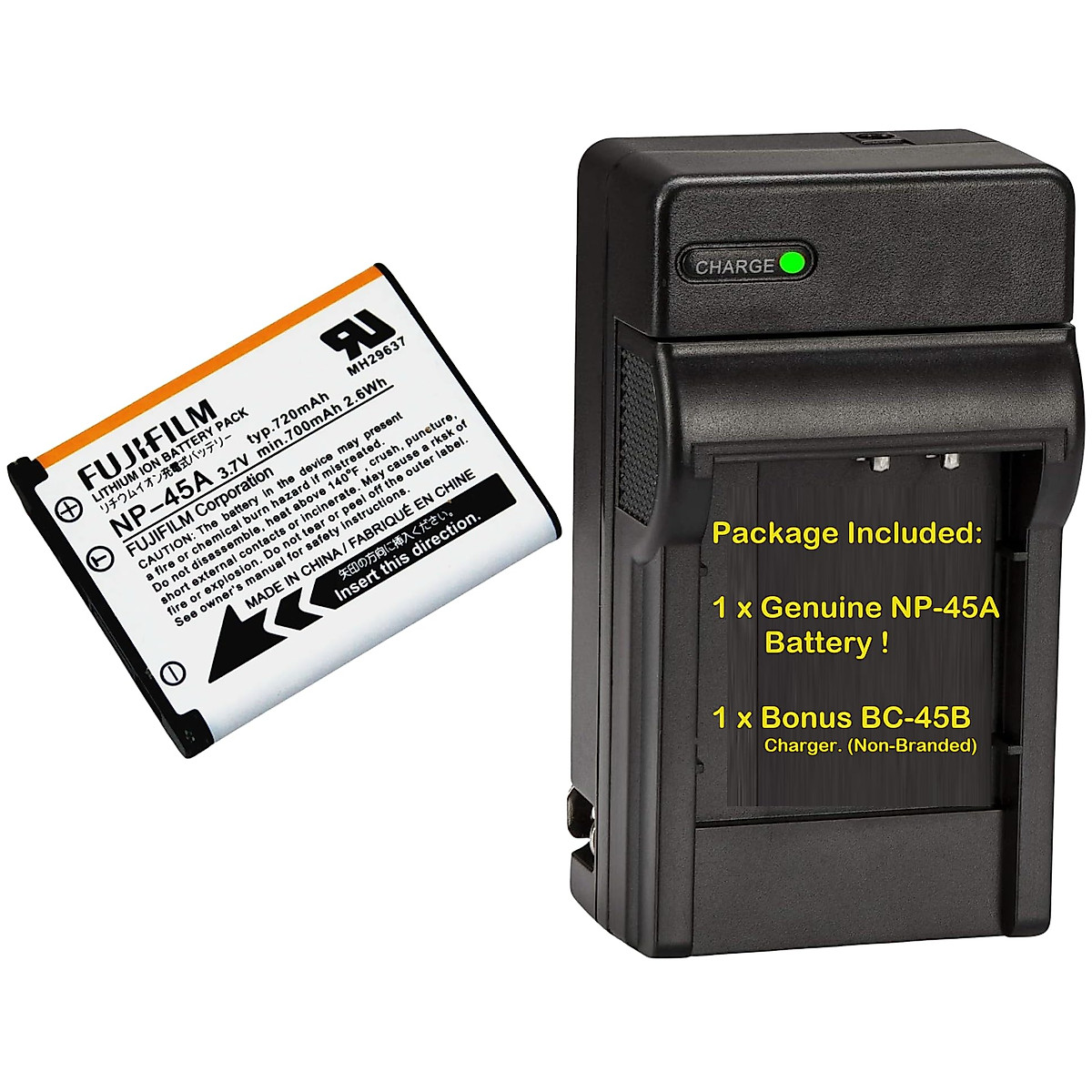 Bc45Bkit Bc45B Battery Charger + Np45A Li-Ion Battery For Fujiââ‚¬¦Ââ‚¬¦