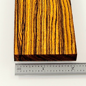 Knifes Scales Made of Bocote Wood, Bookmatched Handle Blank Exotic Knife Scales Wood