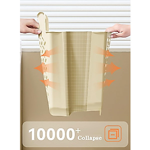 Onion Potato Storage 2 Set Potato and Onion Bins Foldable Plastic Pantry Storage Large Capacity Laundry Basket Kitchen Countertop Organizer With Handles for Onion, Fruit, Produce, Vegetable, Potato