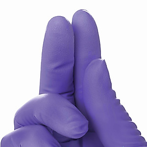 HALYARD Purple Nitrile MAX Exam Gloves, Textured Palm/Fingertips, Powder-Free, 11.8 mil, Extended 16" Cuff, Purple, X-Large, 44995 (Case of 400)