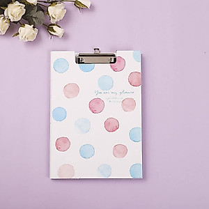 Clipboard Stationery Supplies Clipboard with Storage Cute A4 Clip Board Exam Pad Writing Pad Clipboard Office Supplies (Color : Yellow)