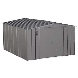 MDMprint 10x12 Classic Steel Storage Shed, Charcoal, CLG1012CC-A