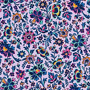 Vera Bradley Women's French Terry Drop Shoulder Sweatshirt, Cloud Vine Multi, Medium