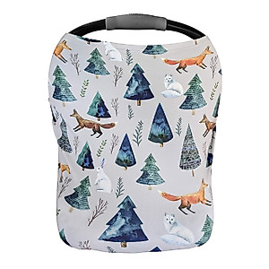 Pobi Baby Premium Multi-Use Cover - Nursing Cover, Baby Car Seat Covers, Shopping Cart, High Chair, and Breastfeeding Cover - Ultra-Soft, Stretchy, and Versatile Scarf for Baby and Mom (Magical)