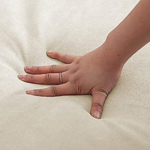 FRETSAE Velvet Upholstered Sofa Bed Couch for Living Room | Single Foldable Couch Bed with Mattress | Folding Sofa Bed with Modern Stylish | Small Sofa Bed for Small Places (Beige, Single)