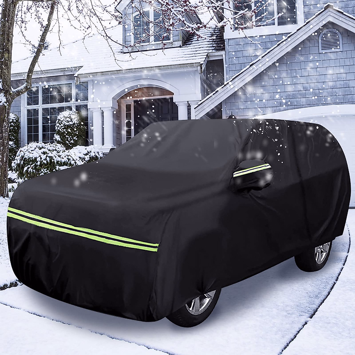Waterproof Car Covers Replace for 2010-2023 Volvo S60, 6 Layers All Weather Custom-fit Car Cover with Zipper Door & Windproof Bands for Snow Rain Dust Hail Protection (S60)