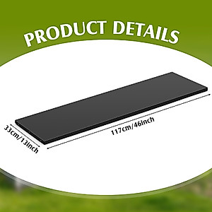 Hicarer Metal Laminate Shelving Boards Large Metal Black Shelving Shed Shelving for 26 Cu. ft Horizontal Storage Shed Cabinet Shelf, Easy Assembly, One Shelf Can Hold 44 Lbs, 46 x 13 Inch