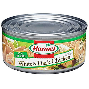 Hormel Canned White and Dark Chunk Chicken, 5 Ounce (Pack of 12)
