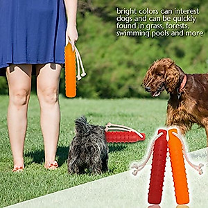 Segzwlor Dog Float Toy - Interactive Training Bumper & Fetching Dog Retrieving Dummy Outdoor - Lightweight for Float on The Water Pool Fetch Rope Dummie Toys - Suit for Small Medium Large Dogs