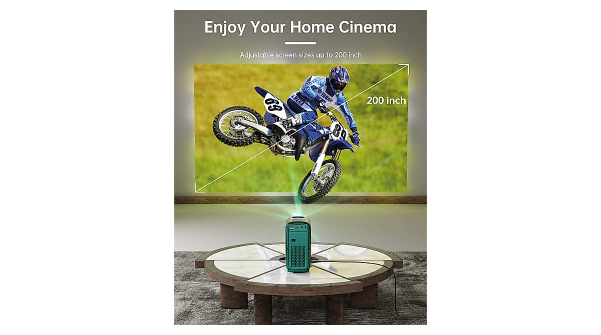 HISION Mini Projector: 1080P & 4K Support for Home & Outdoors