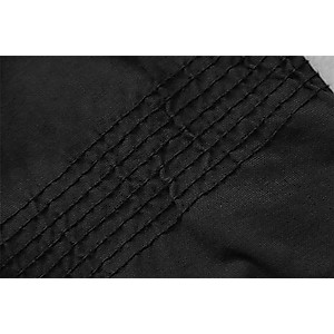 Men's Relaxed Fit Camo Cargo Shorts Lightweight Multi Pocket Outdoor Short Pants Casual Hiking Tactical Shorts (Black 1,36)