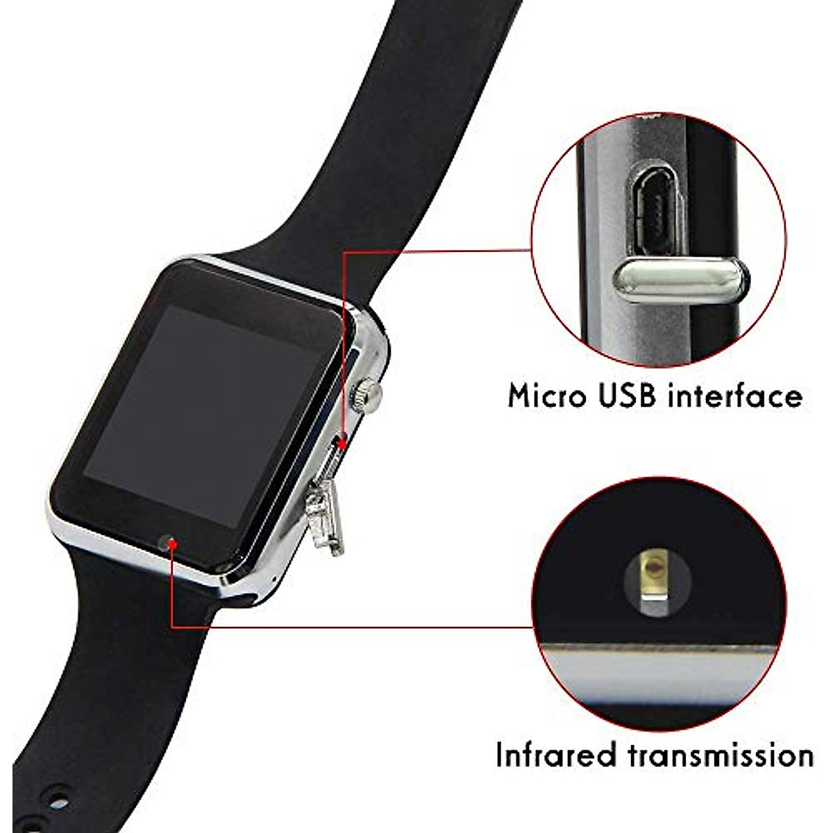 SmartFly info T-Watch 2020 V1 ESP32-Based Programmable Watch with ESP-IDF or MicroPython(Black)
