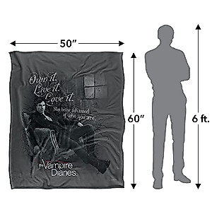 Vampire Diaries Be Yourself Officially Licensed Silky Touch Super Soft Throw Blanket 50" x 60"