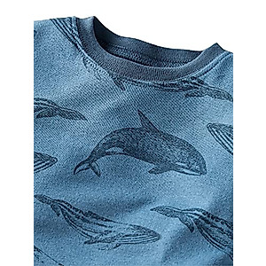 little planet by carter's unisex-baby Baby and Toddler 2-piece Pajamas made with Organic Cotton, Whales, 12 Months