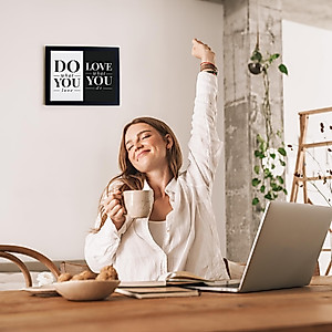 Do What You Love- Inspirational Wall Art Hanging Decor Pictures for Living Room, Boho Wall Decor for Bedroom, Canvas Art Decor for Home, & Office, Encouragement Gift, Unframed - 10x8"