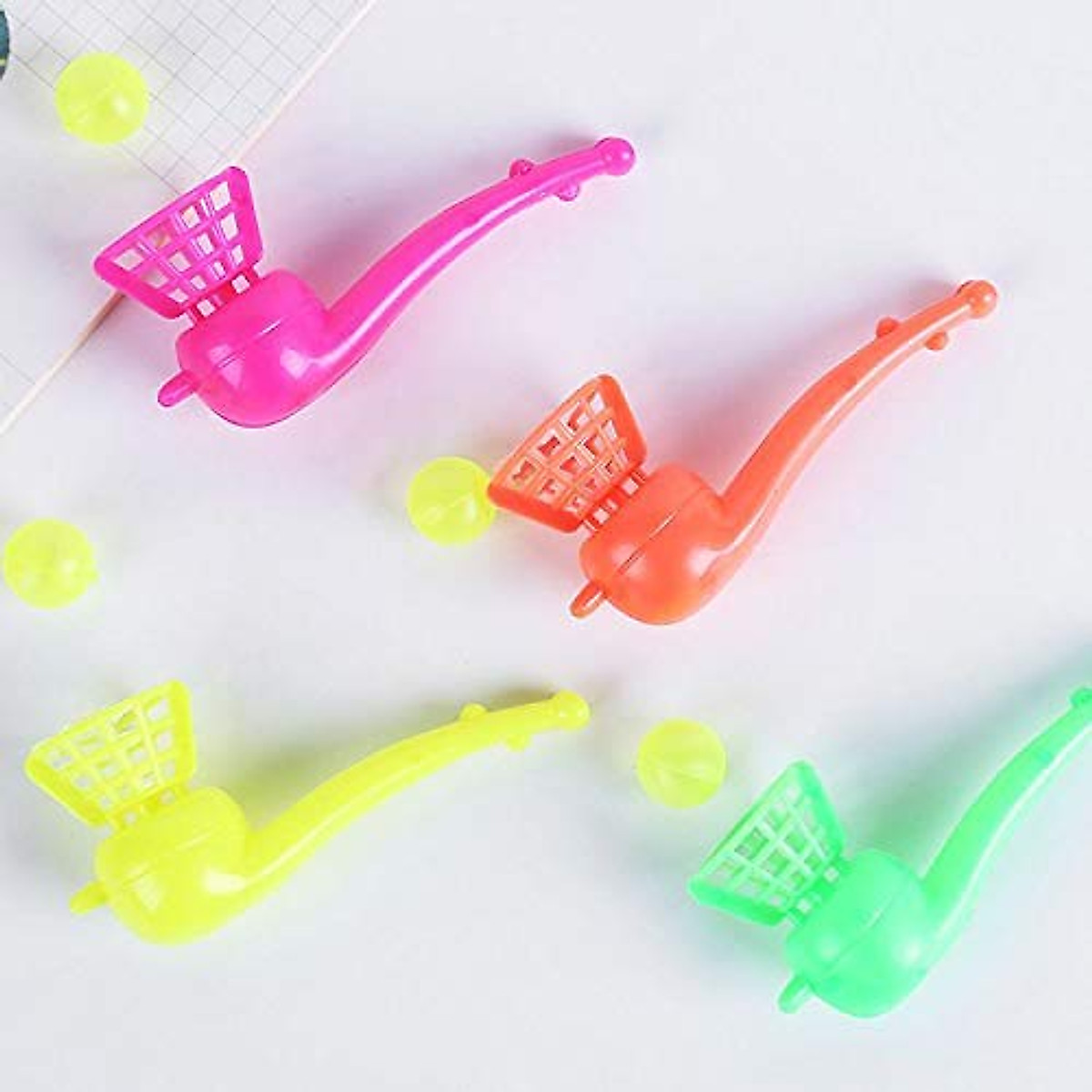 Classic Games Floating Blow Pipe Balls Balance Blowing Toys Fun Stress Reliever for Girls Boys Toddler