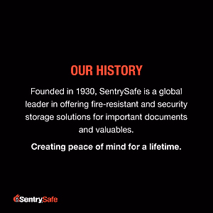 SentrySafe Fireproof Safe Box with Key Lock, Safe for Files and Documents, 0.61 Cubic Feet, 13.6 x 15.3 x 12.1 inches, 1170