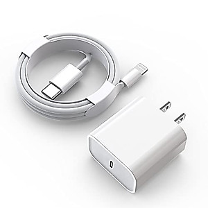iPhone 14 Charger, 20W PD Super Quick Apple Charger [Apple MFi Certified] iPhone Charger Fast Charging Block with USB C to Lightning Cable Compatible with iPhone 14/14 Pro/14 Pro Max/14 Plus/13/12/11