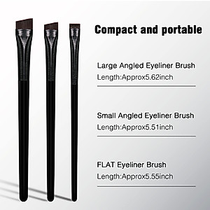 Eyeliner Brush Brow Tint Brushes Eyebrow Brushes Set Fine Angled Point Angled Slanted Tinting Brushes Ultra Thin Flat Makeup Brush Premium Eyebrow Brush Precision Gel Professional Soft Synthetic Hairs