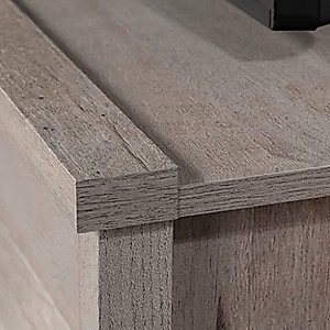 Sauder Cottage Road TV Credenza with Doors, L: 59.13" x W: 15.59" x H: 24.65", Mystic Oak Finish