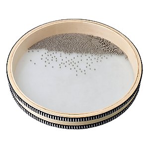 Bstinay Natural Color 10" Wave Bead Ocean Drum Musical Instrument Percussion