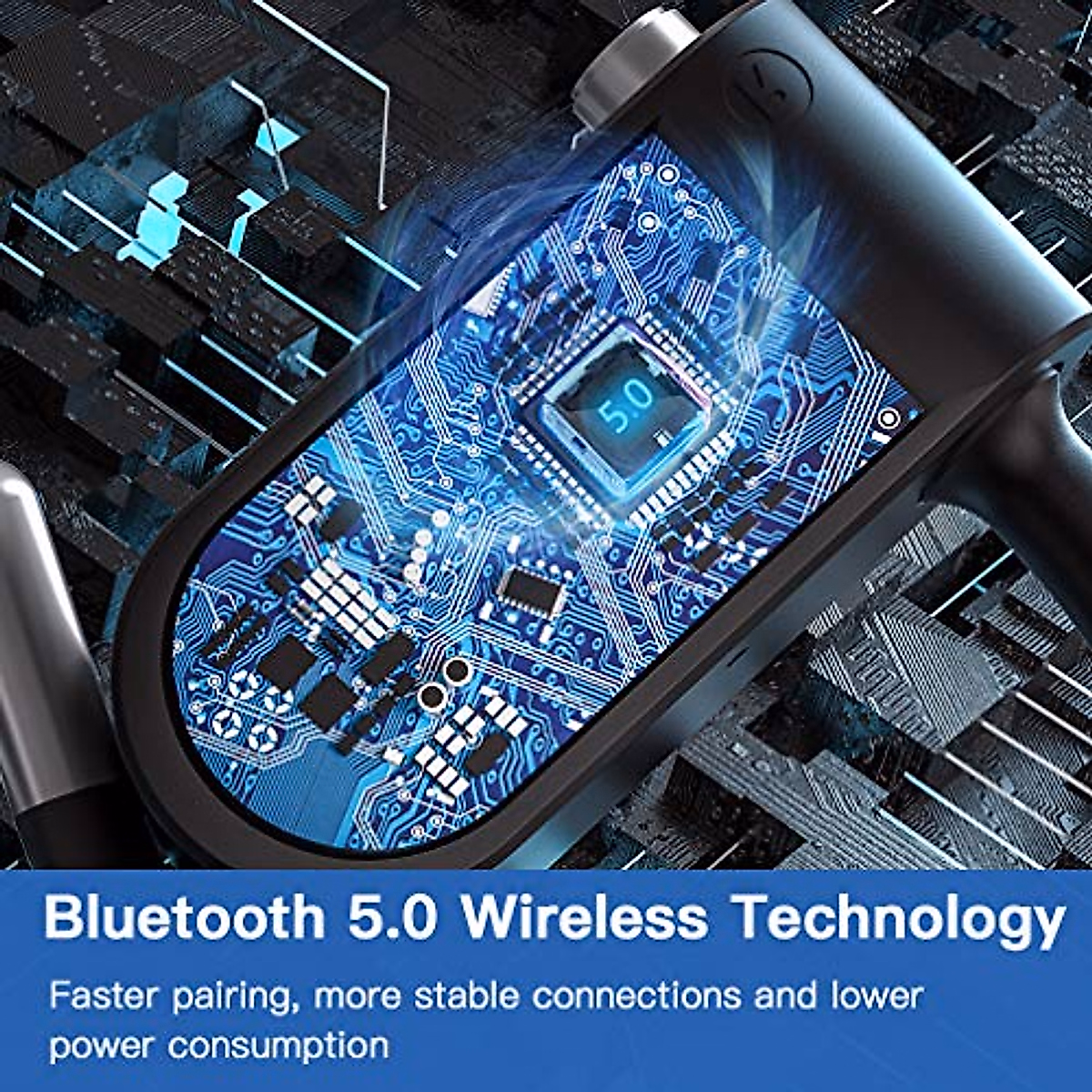 Bluetooth Headphones Linpa World Wireless Earbuds for Sports 54hours Playtime with Charging case