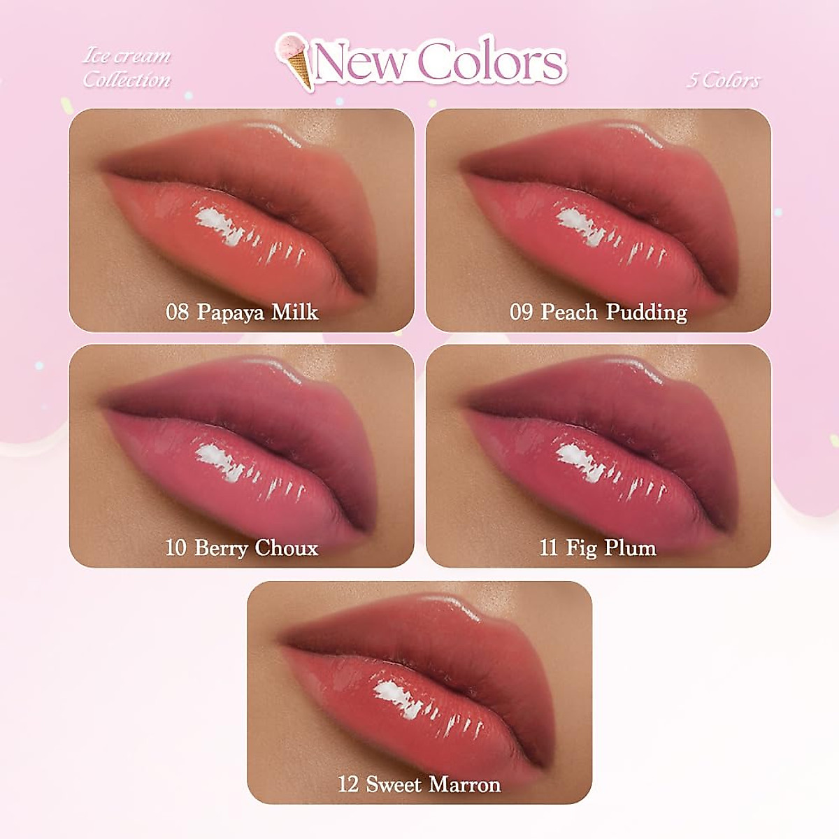 dasique Juicy Dewy Tint (09 Peach Pudding) | Long-wearing Glossy Lip Stain, Non-sticky | Vegan, Cruelty-free