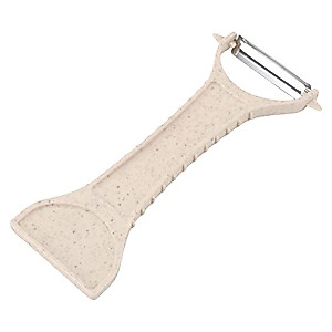 Fruit Peeler, Ergonomic Potato Peeling Tool Sharp Head for Kitchen (Beige)