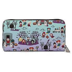 Disney Hocus Pocus Scene AOP Zip-Around Wallet