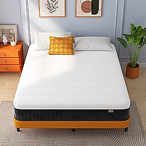 Swbvs Queen Mattresses in a Box, 10 Inch Memory Foam Mattress Quees Size with Hybrid Queen Bed Mattress Pressure Relief & Supportive Queen Size Mattresses