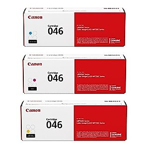Canon CRG-046 3-Color Cyan, Magenta and Yellow Toner Cartridge Set