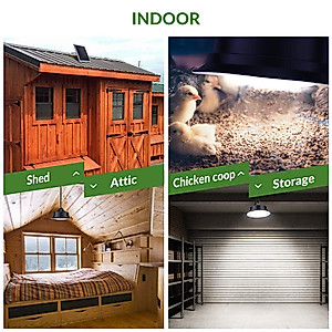 Solar Shed Lights Indoor & Outdoor, Gazebo Lights Solar Pendant Chandelier Light with Remote Control IP65 Waterproof for Yard Patio Home Chicken Coop