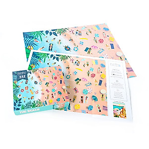 500 Piece Puzzles for Adults - Jigsaw Puzzles 500 Pieces - 500 Piece Puzzle - Day at The Beach - Beautiful Artistic Tropical Jigsaw Puzzles for Adults, Teens and Families