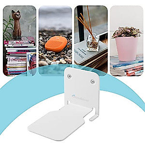 Invisible Floating Bookshelves Wall Mounted, Heavy-Duty Bookshelf Small Metal Shelves Storage Book Organizers, Floating Book Shelf Wall Ledge Shelves for Home Office Classroom Library (White, 8 Pack)